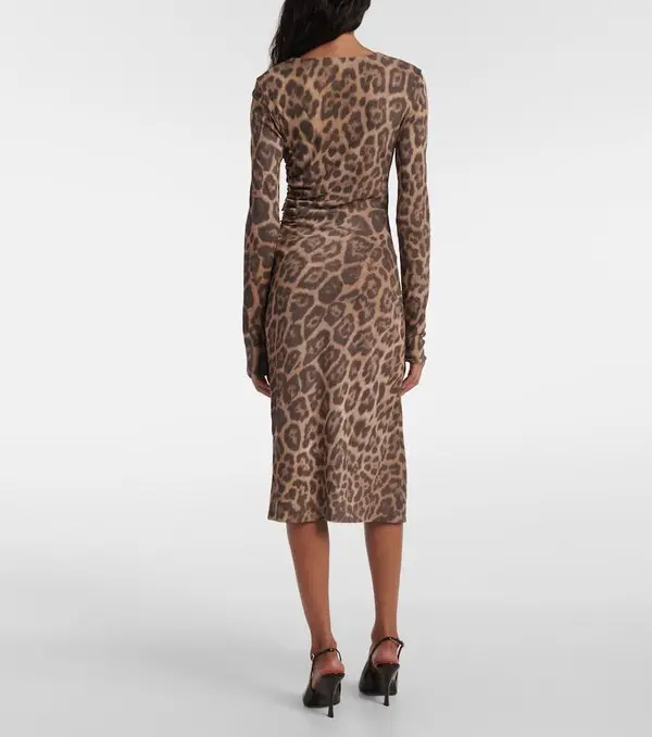 Stella McCartney Leopard-print Midi Dress