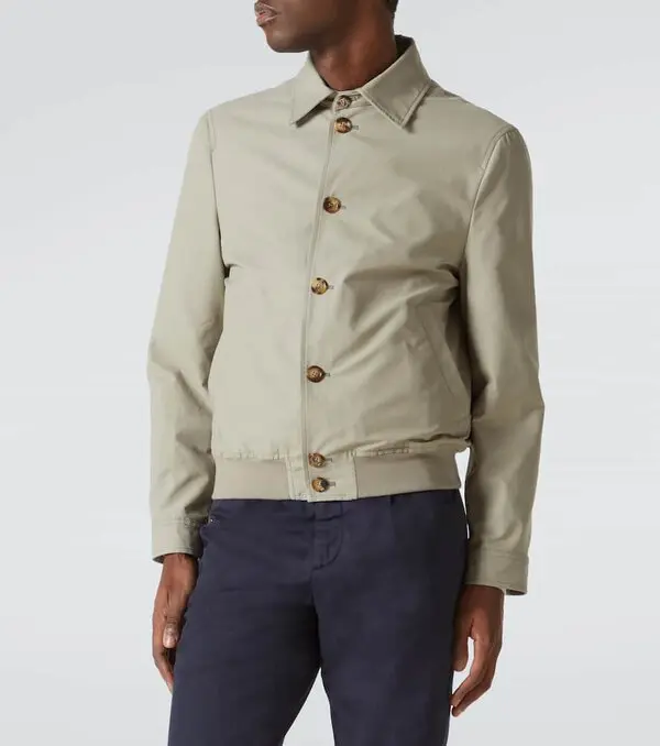 Brunello Cucinelli Cotton-blend Bomber Jacket