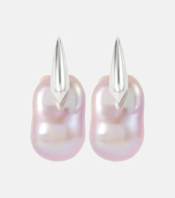 Bottega Veneta Pearl Stud Earrings - Pink