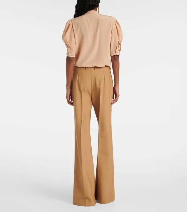 Chloé Wool Flared Trousers