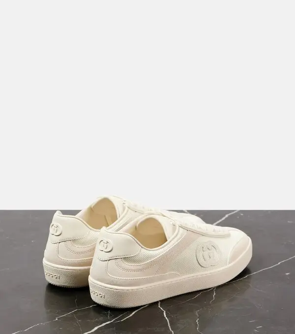 Gucci G74 Suede-trimmed Sneakers