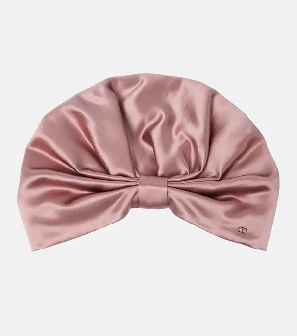 Valentino Garavani Silk Satin Head Wrap - Pink