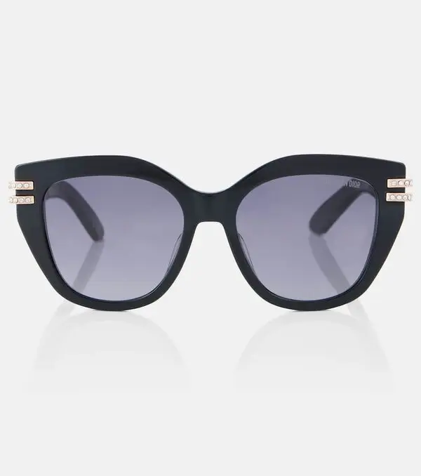 Dior Cdior B4i Butterfly Embellished Sunglasses - Black