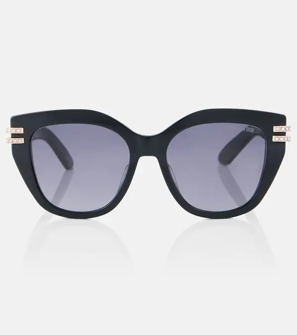 Dior Cdior B4i Butterfly Embellished Sunglasses - Black
