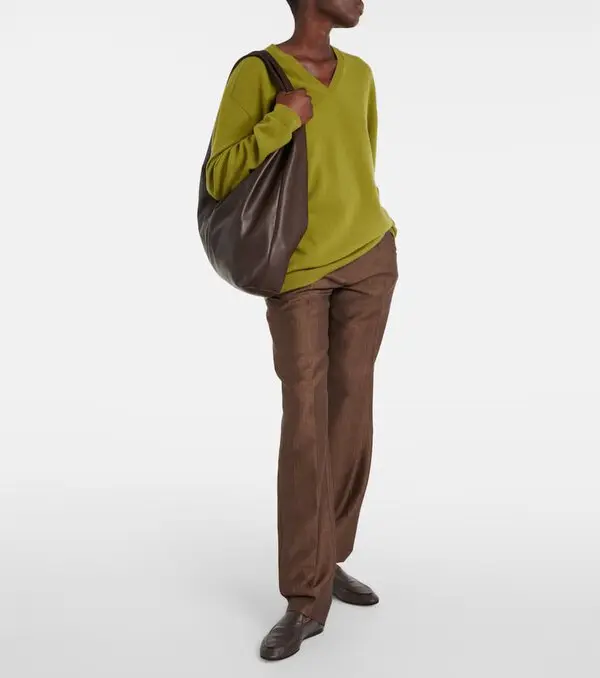 THE ROW Bindle Leather Shoulder Bag