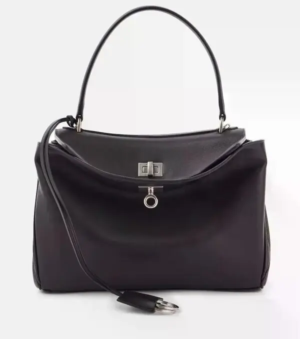 Balenciaga Rodeo Small Leather Tote Bag - Black