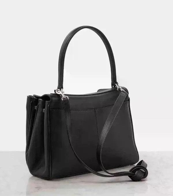Balenciaga Rodeo Small Leather Tote Bag - Black