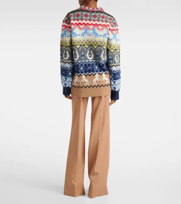 Stella McCartney Fair Isle Intarsia Wool Sweater