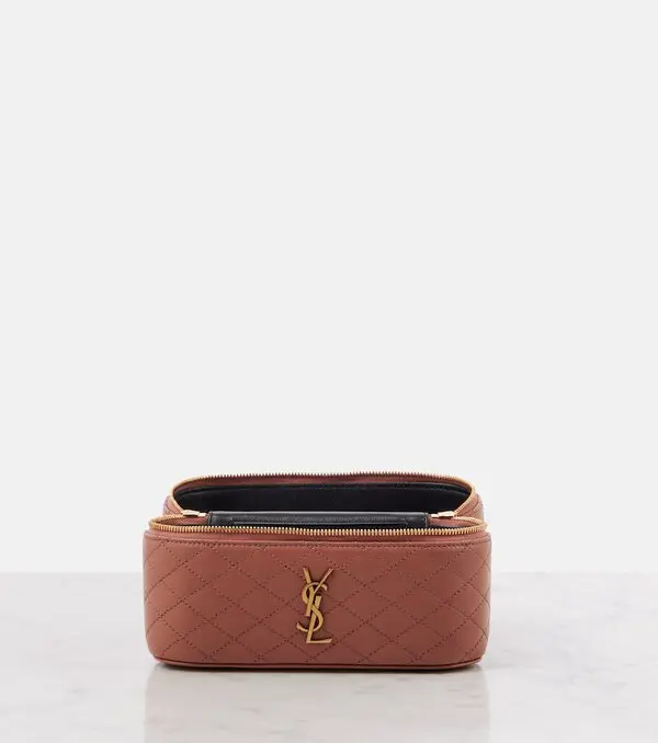 Saint Laurent Gaby Quilted Leather Vanity Bag