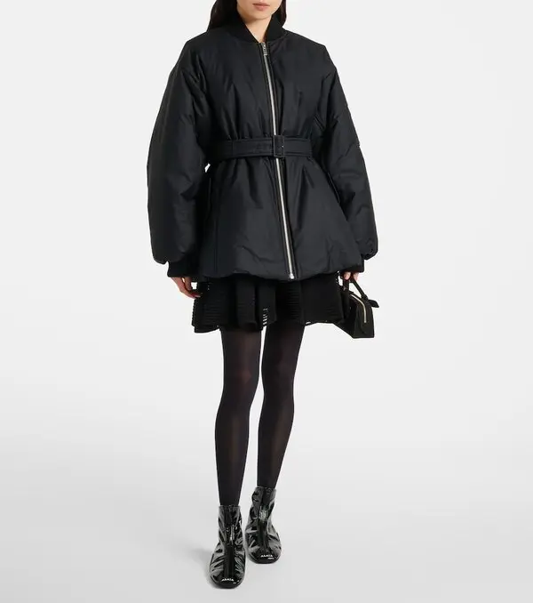 Alaïa Faux Patent Leather Ankle Boots