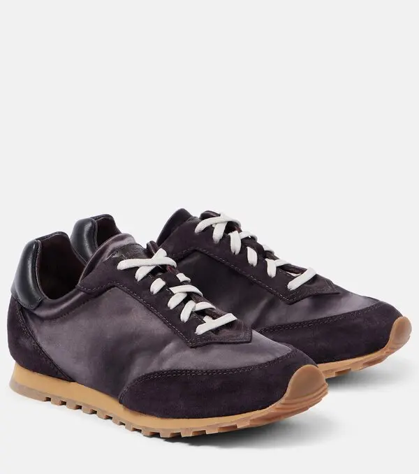 Le Monde Beryl Slim Runner Satin Sneakers