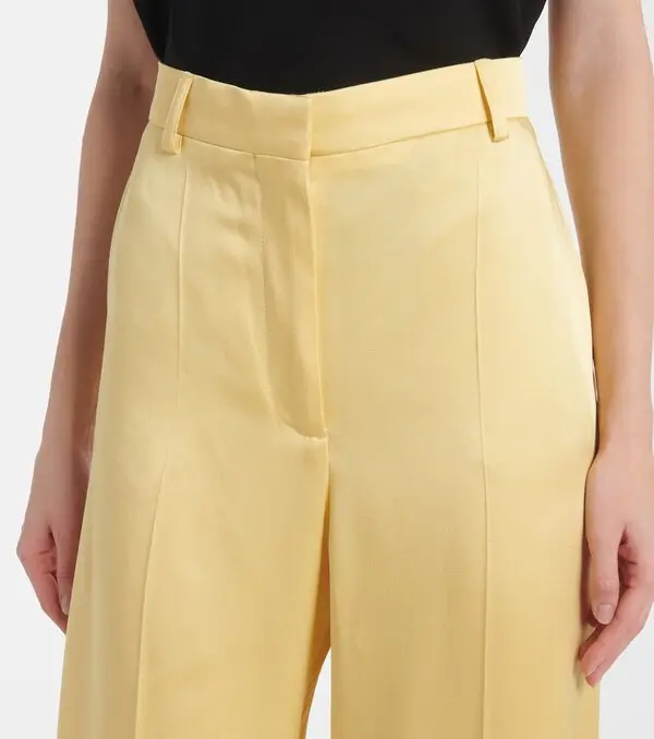 Stella McCartney High-rise Wide-leg Pants - Yellow