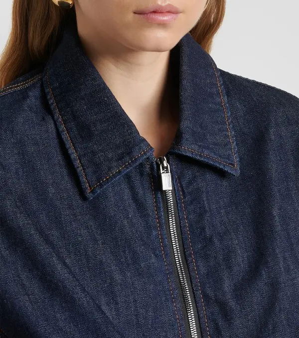 Magda Butrym Oversized Denim Bomber Jacket