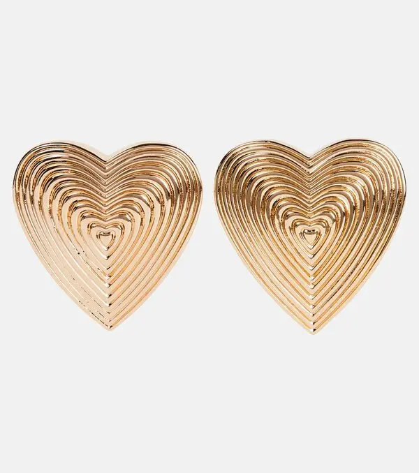 SELF-PORTRAIT Heart Earrings - Gold