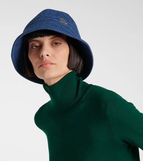 Chloé Iconic Denim Bucket Hat