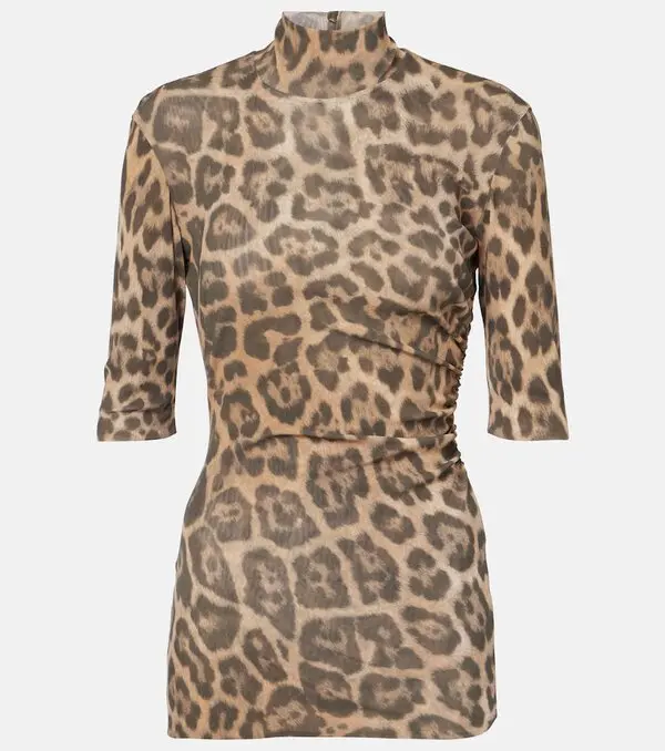 Stella McCartney Leopard-print Top - Multicoloured
