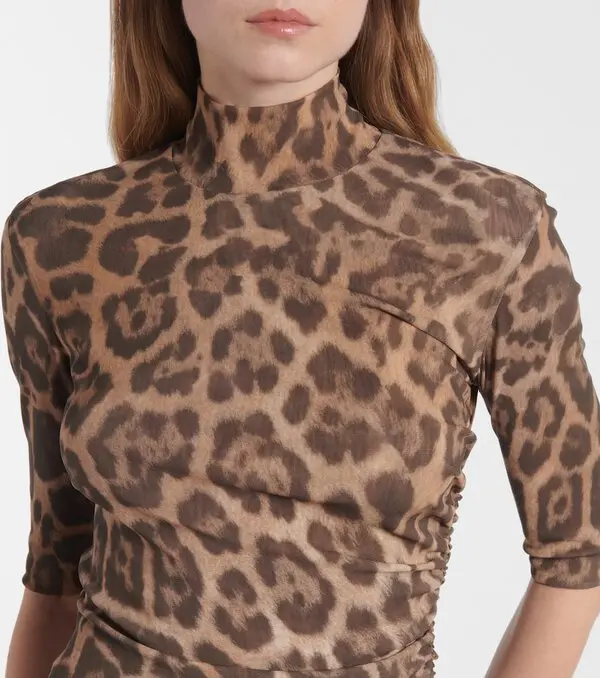 Stella McCartney Leopard-print Top - Multicoloured