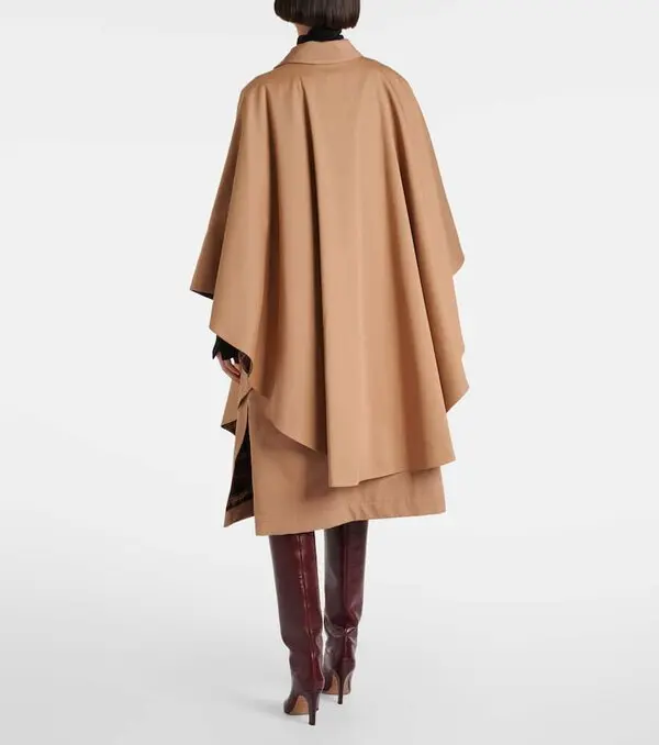 Chloé Cotton Gabardine Cape