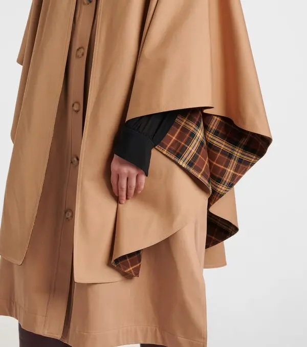 Chloé Cotton Gabardine Cape