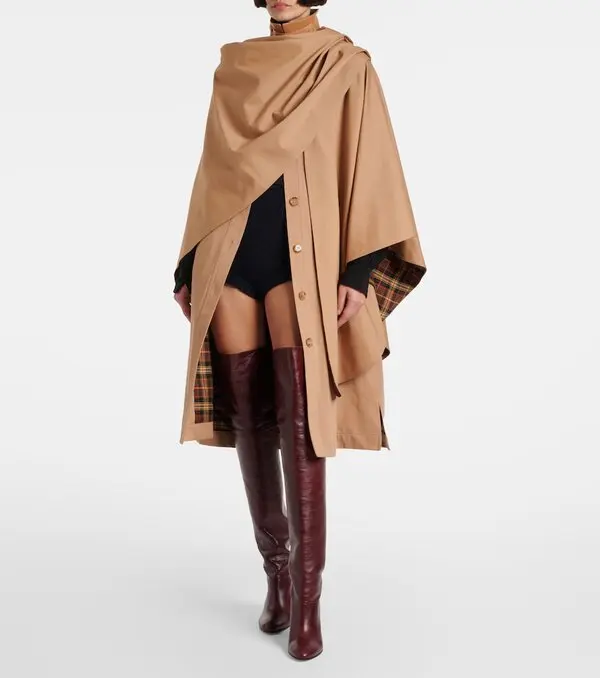 Chloé Cotton Gabardine Cape