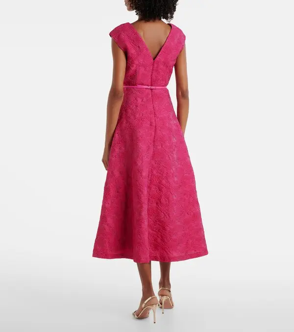 Max Mara Valdese Belted Midi Dress