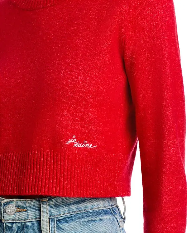 Cinq À Sept Cropped Crewneck Sweater