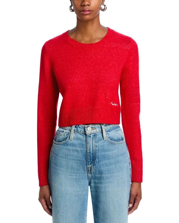 Cinq À Sept Cropped Crewneck Sweater