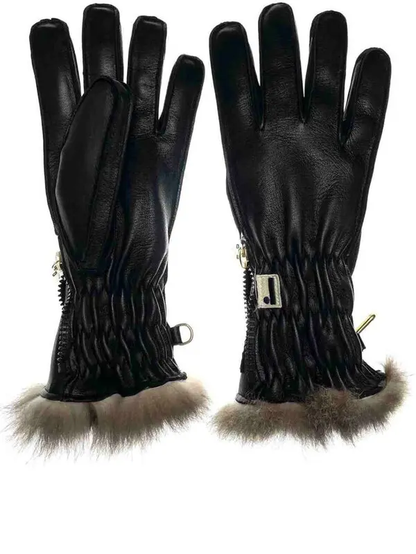 RESTELLI Nappa Opossum Gloves - Black