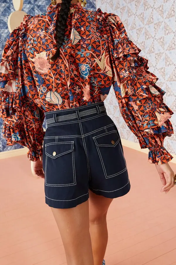 Ulla Johnson Pippa Blouse - Hibiscus
