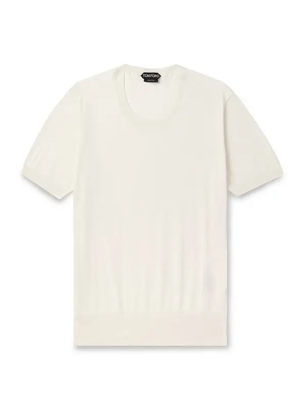 TOM FORD Slim-fit Cotton T-shirt - White