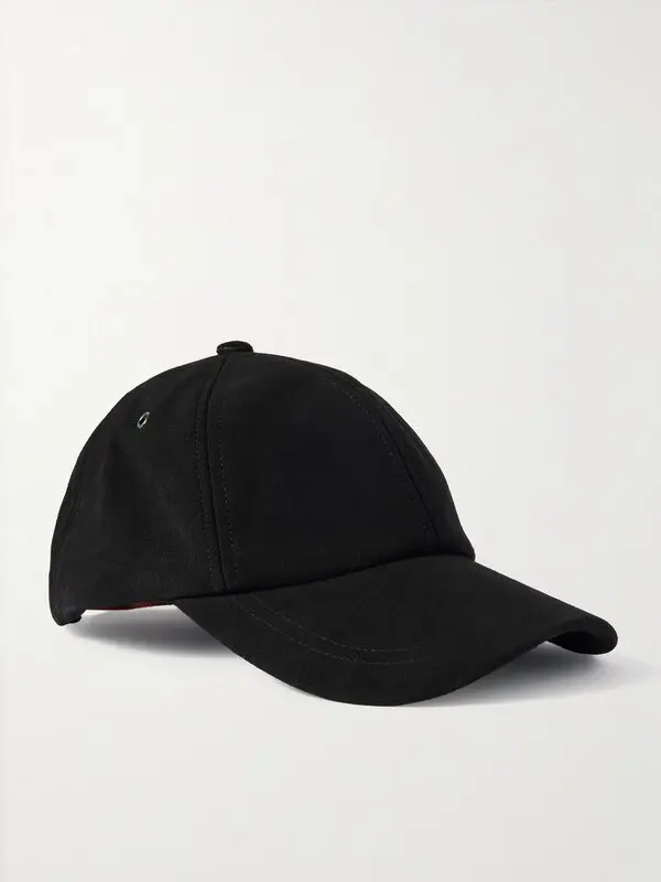 Paul Smith Suede Baseball Cap - Black