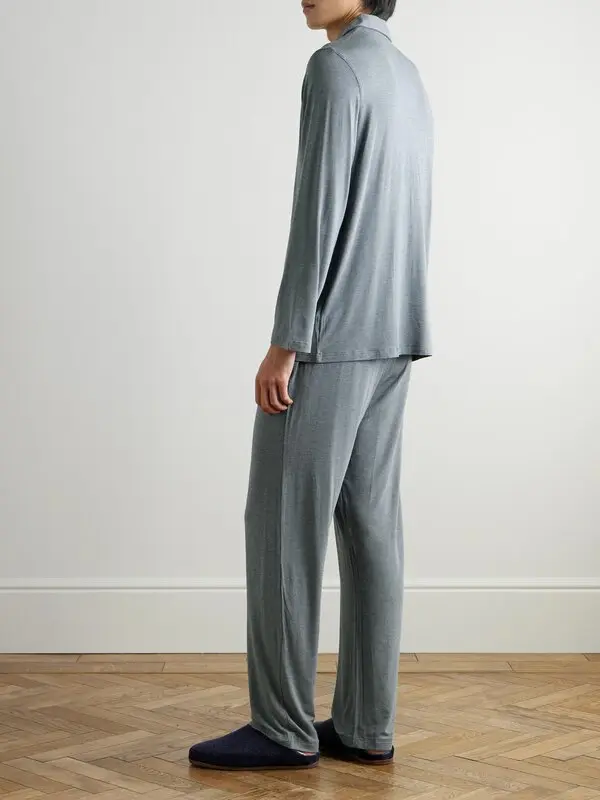 Derek Rose Marlowe 1 Stretch-micro Modal Jersey Pyjama Set