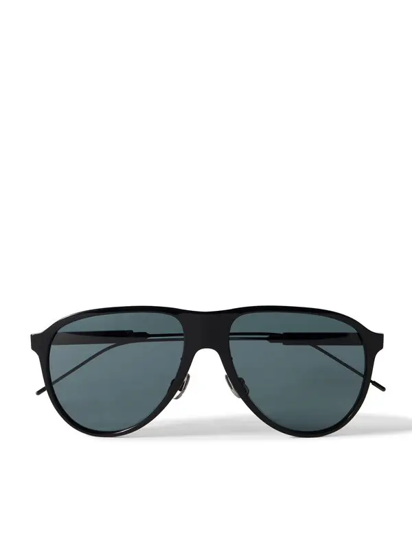 Brunello Cucinelli Aviator-Style Acetate And Metal  display picture 3