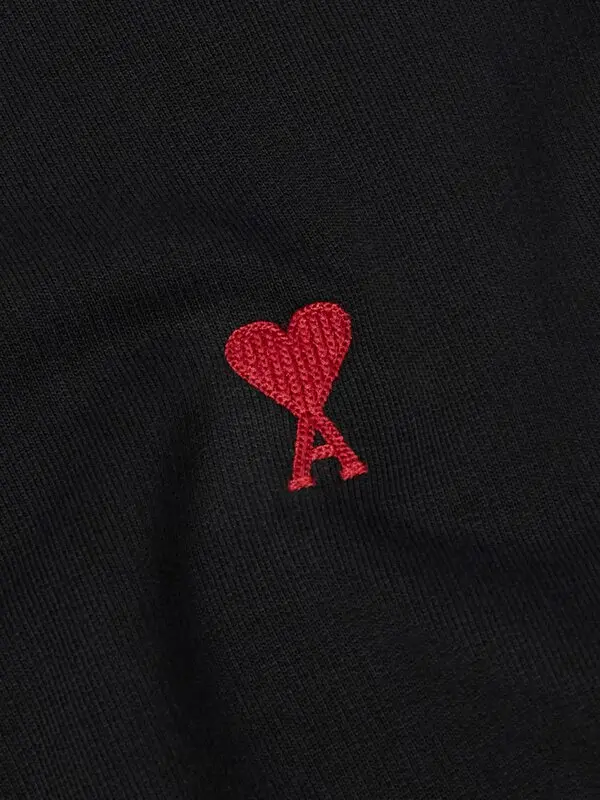 AMI Paris Slim-fit Logo-embroidered Merino Wool Cardigan