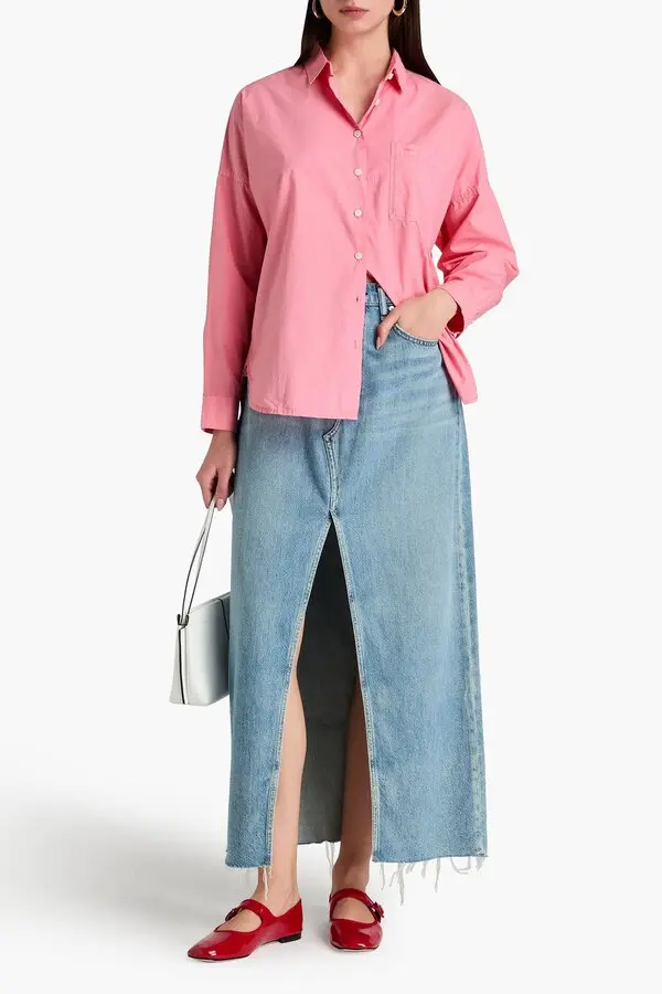 ALEX MILL Cotton-poplin Shirt - Bubblegum