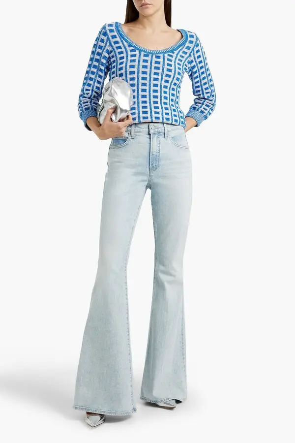 Veronica Beard Sheridan High-rise Flare Jeans