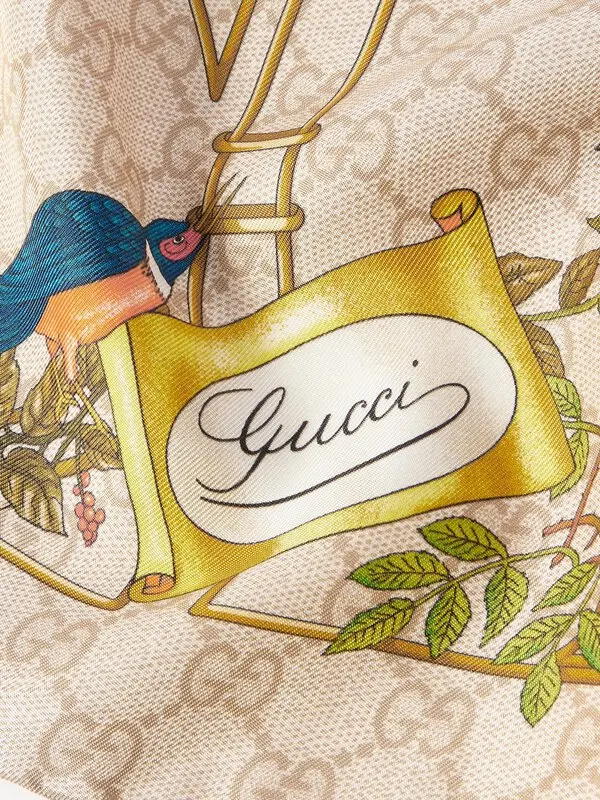 Gucci Printed Silk Scarf
