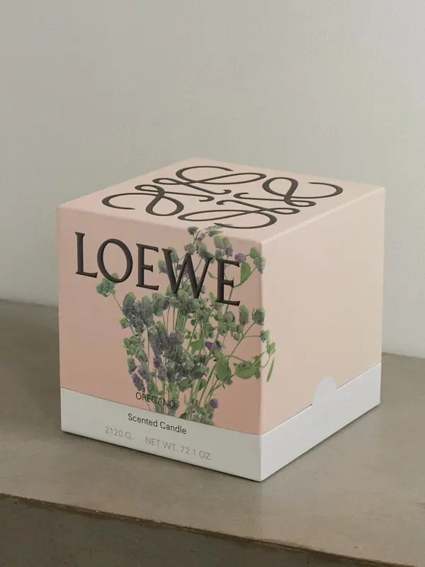 LOEWE PERFUMES Oregano Large Scented Candle, 2120g - Cream