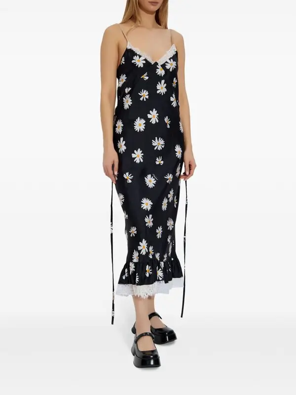 Moschino Daisy-print Midi Dress