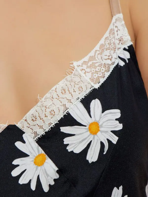 Moschino Daisy-print Midi Dress