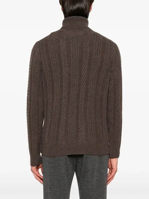 Corneliani Turtleneck Sweater - Brown