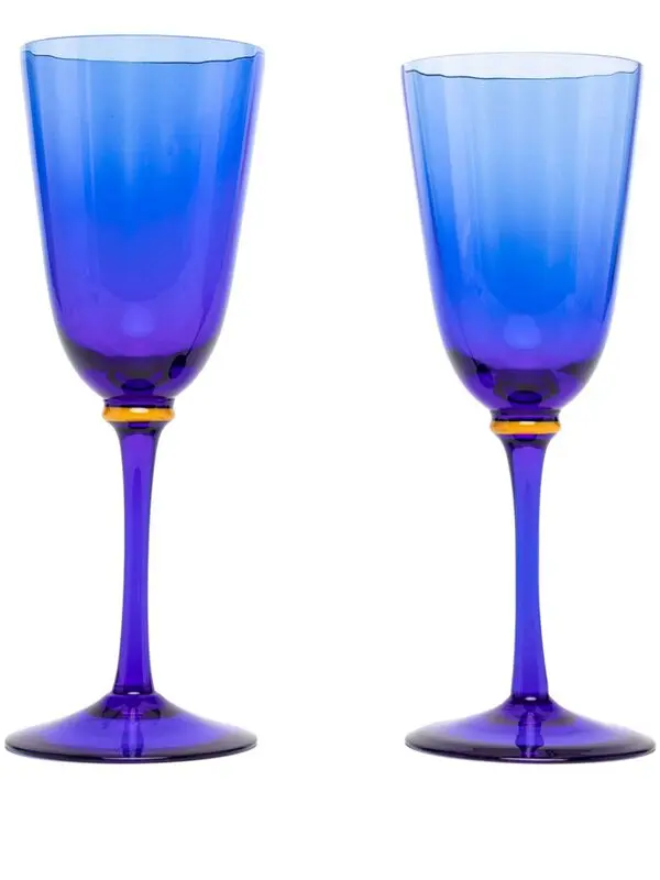 La DoubleJ Wine Glasses - Blue