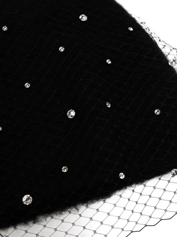 Jennifer Behr Crystal Voilette Beanie - Black | Editorialist display picture 1