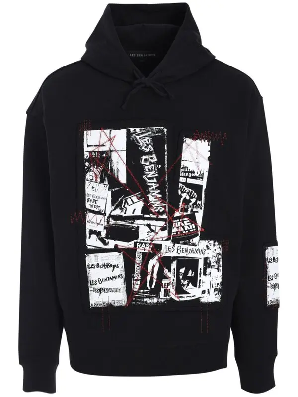 LES BENJAMINS Graphic-print Hoodie