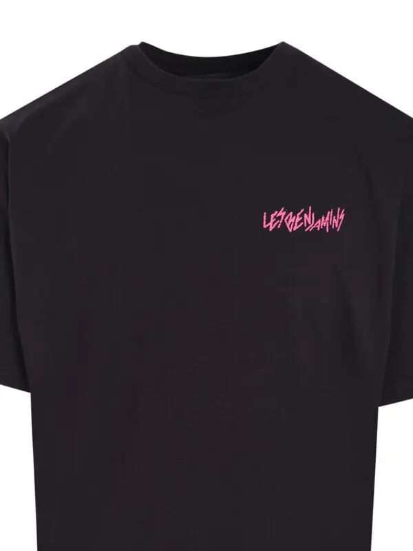 LES BENJAMINS Graphic-print T-shirt - Black