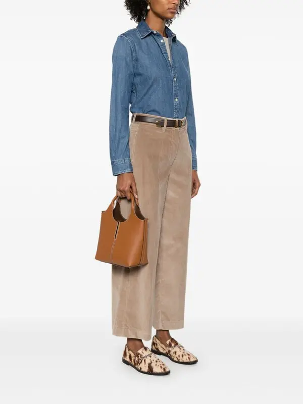 TOD'S Mini Leather Tote - Brown