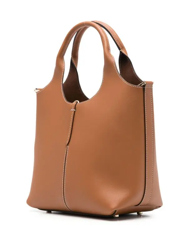TOD'S Mini Leather Tote - Brown