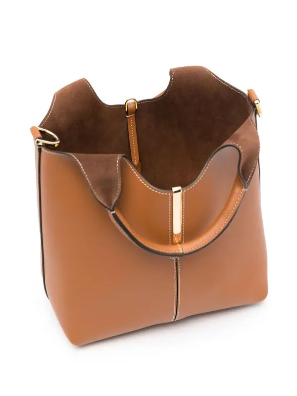 TOD'S Mini Leather Tote - Brown