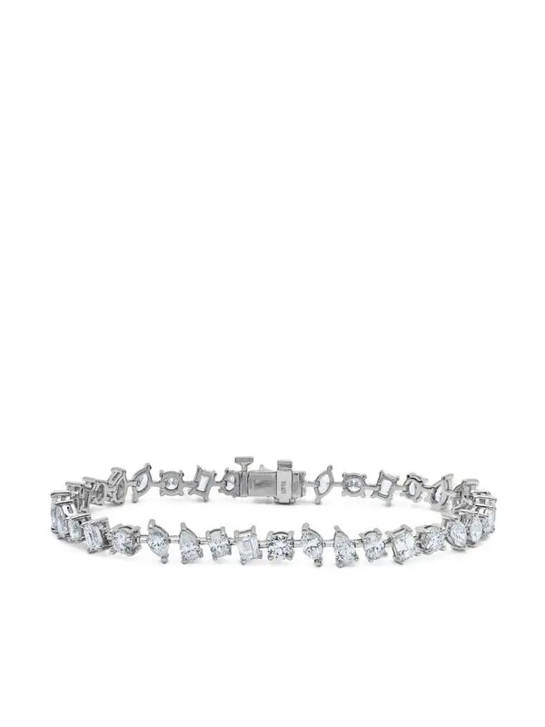 JEWELS AFICIONADO 18k White Gold Diamond Bracelet - Silver