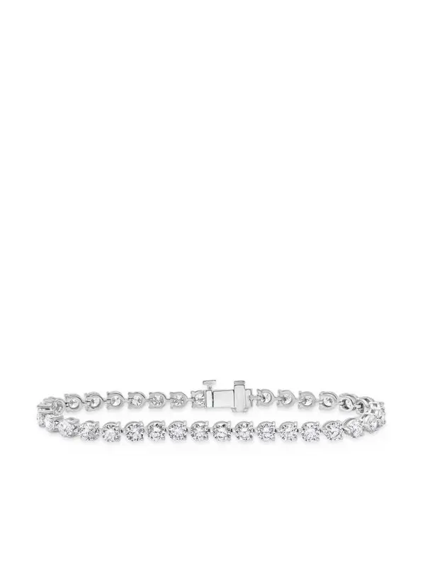 JEWELS AFICIONADO 18k White Gold Diamond Bracelet - Silver